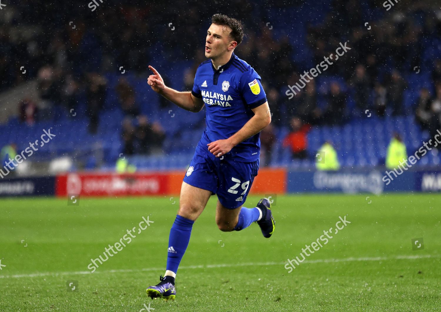 Mark Harris Cardiff City Celebrates Scoring Editorial Stock Photo ...