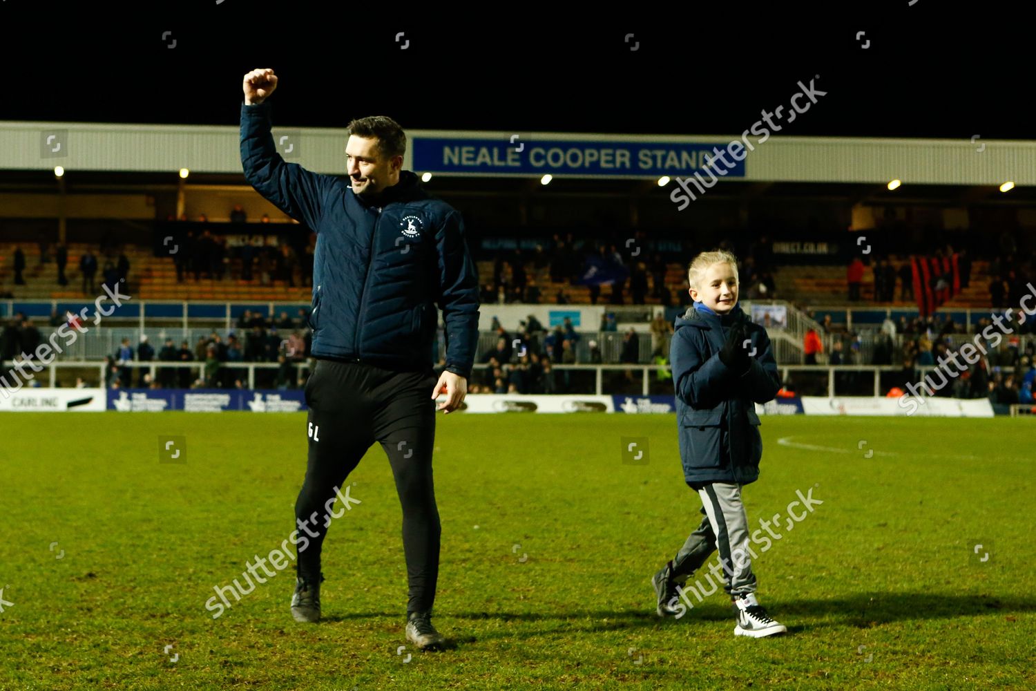 Graeme Lee Hartlepool United Manager Celebrates Editorial Stock Photo ...