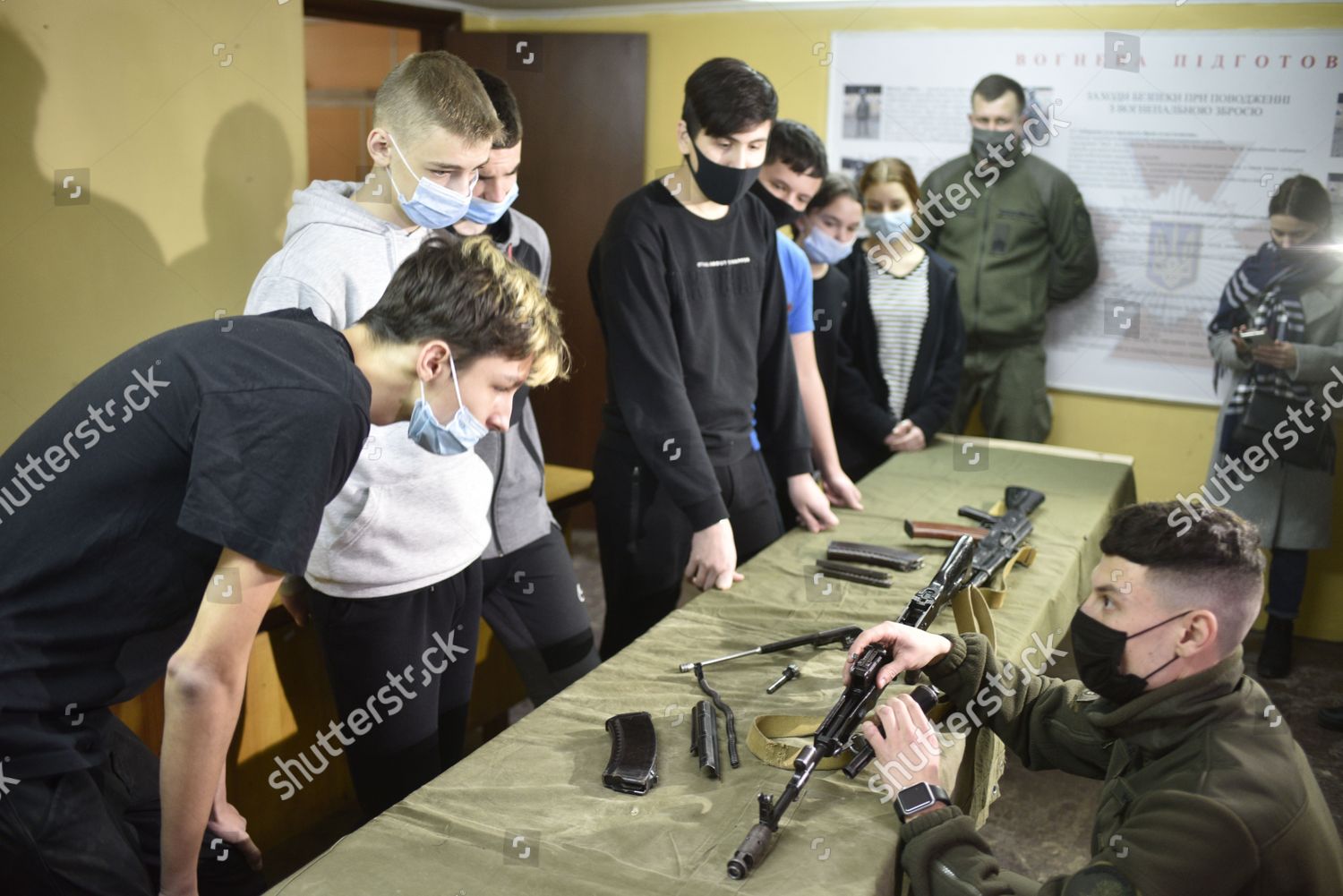 Highschool Students Taught Handle Weapons During Editorial Stock Photo ...