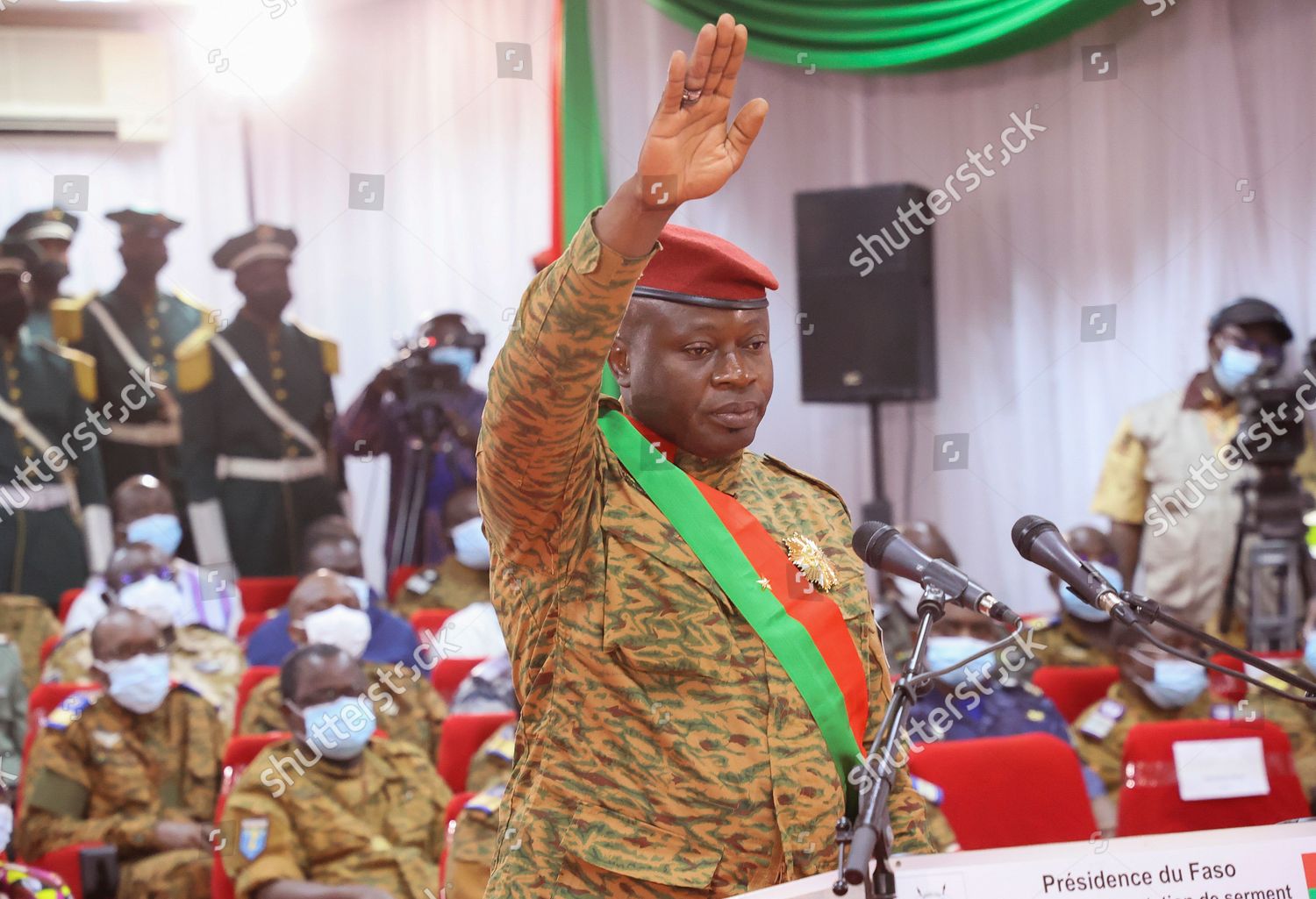 Lieutenant Colonel Paulhenri Damiba Sworn Head Editorial Stock Photo ...