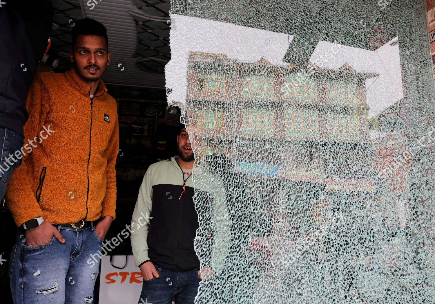People Look Damaged Shop Window Aftermath Editorial Stock Photo - Stock ...