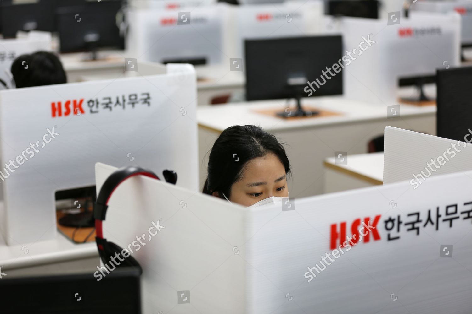 Candidates Take Hanyu Shuiping Kaoshi Hsk Editorial Stock Photo - Stock ...