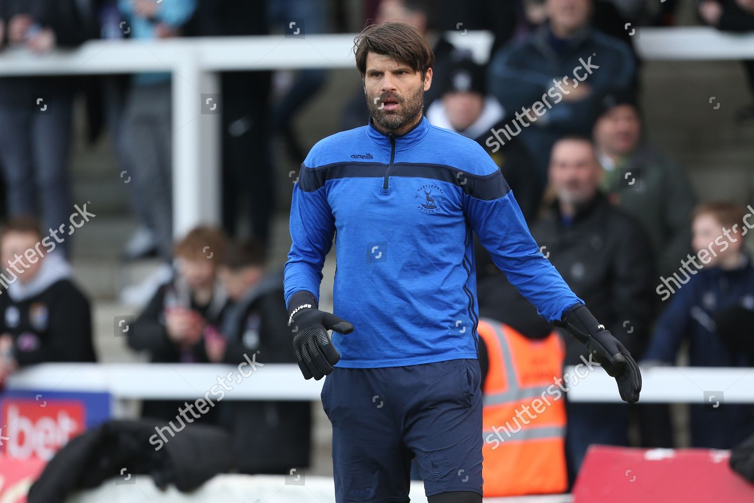 Hartlepool United Goalkeeping Coach Dimi Konstantopoulos Editorial ...