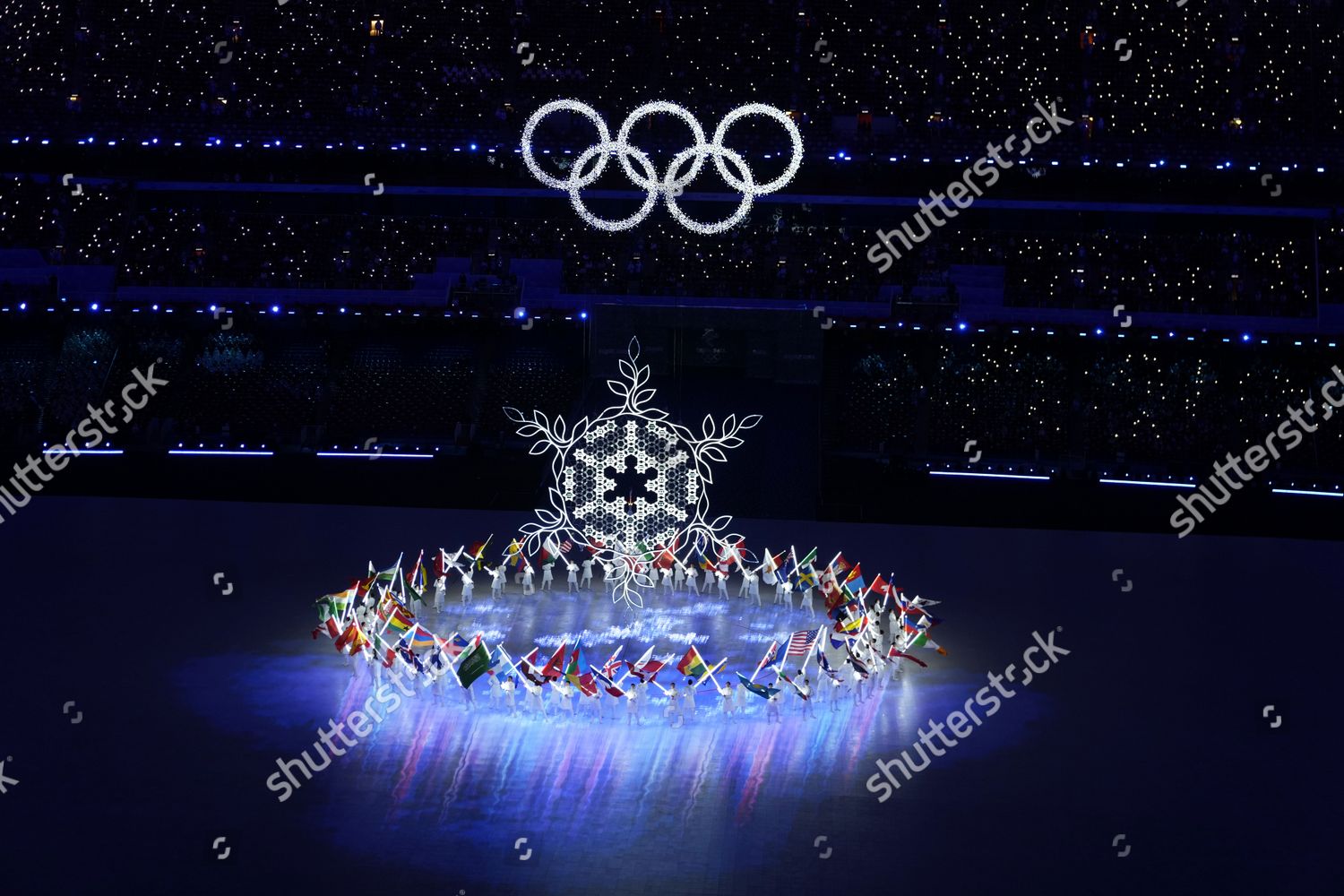 FLAGS EACH OLYMPIC COUNTRY STAND ARC Editorial Stock Photo - Stock ...