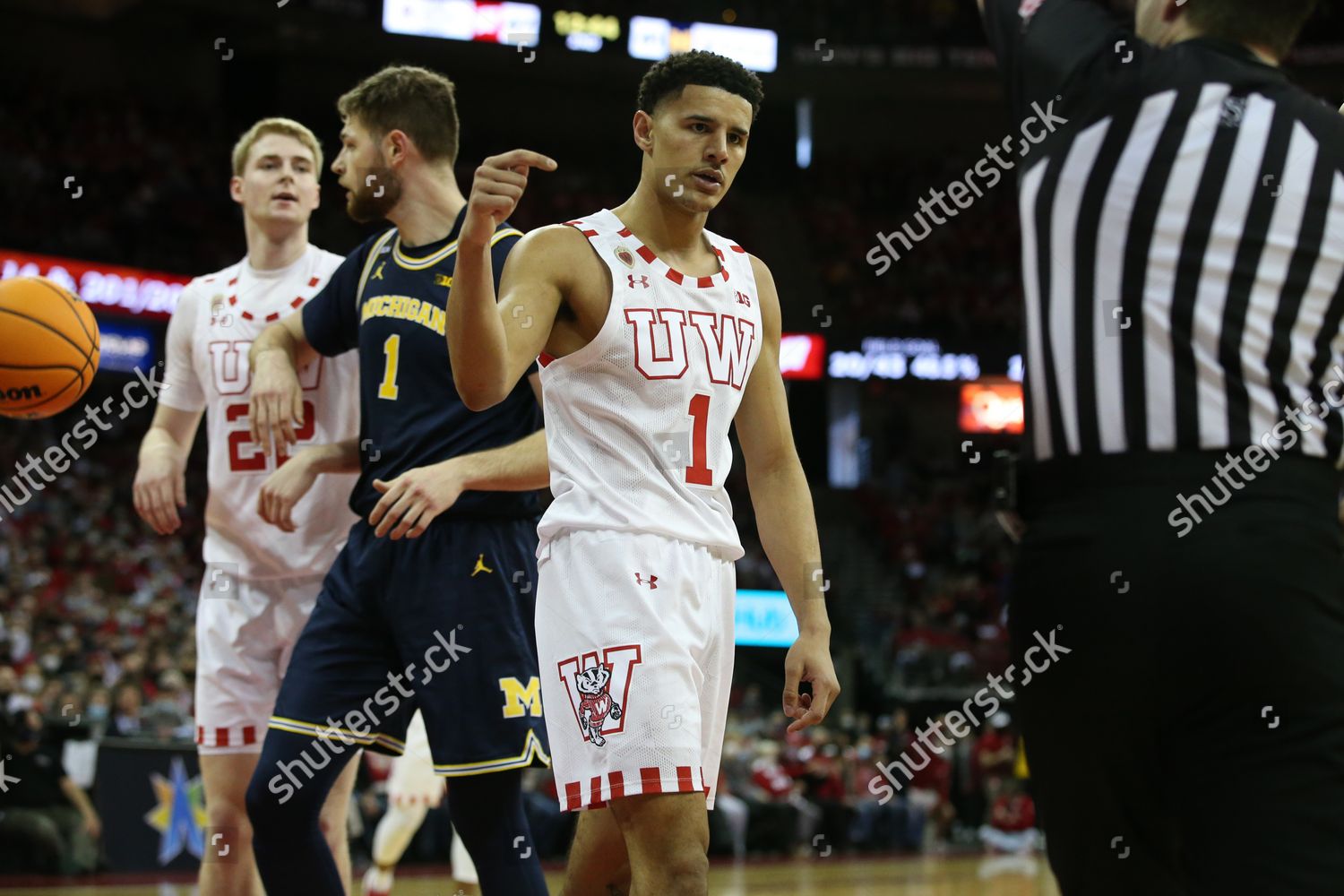 Wisconsin Badgers Guard Johnny Davis 1 Editorial Stock Photo - Stock ...