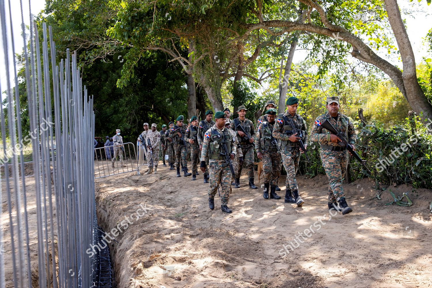 Dominican Soldiers Patrol During Inauguration By Editorial Stock Photo ...