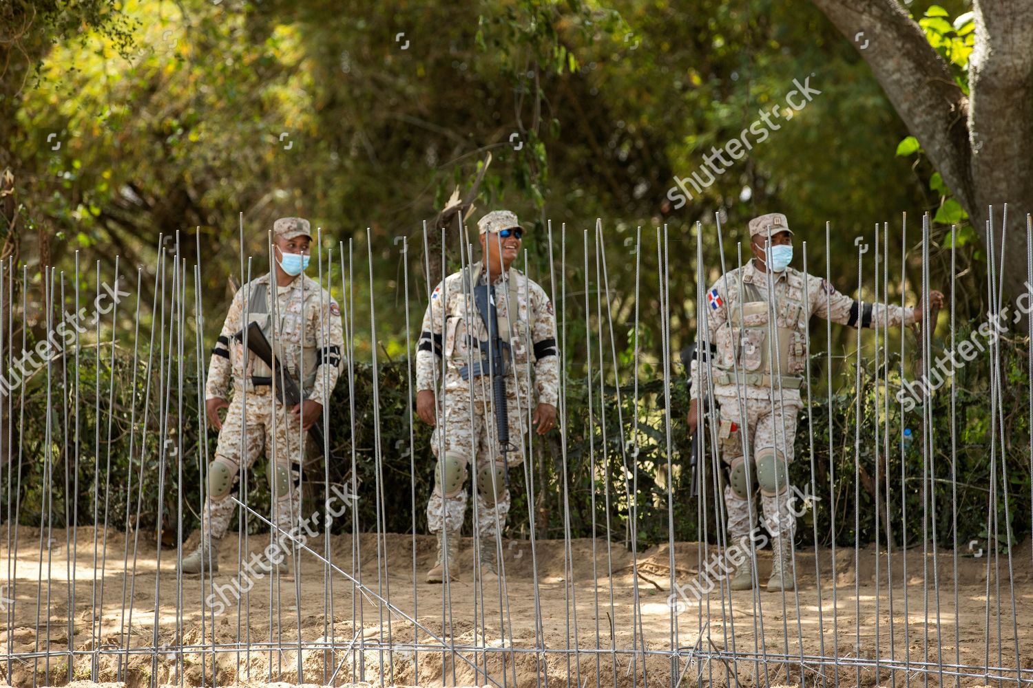 Dominican Soldiers Patrol During Inauguration By Editorial Stock Photo ...