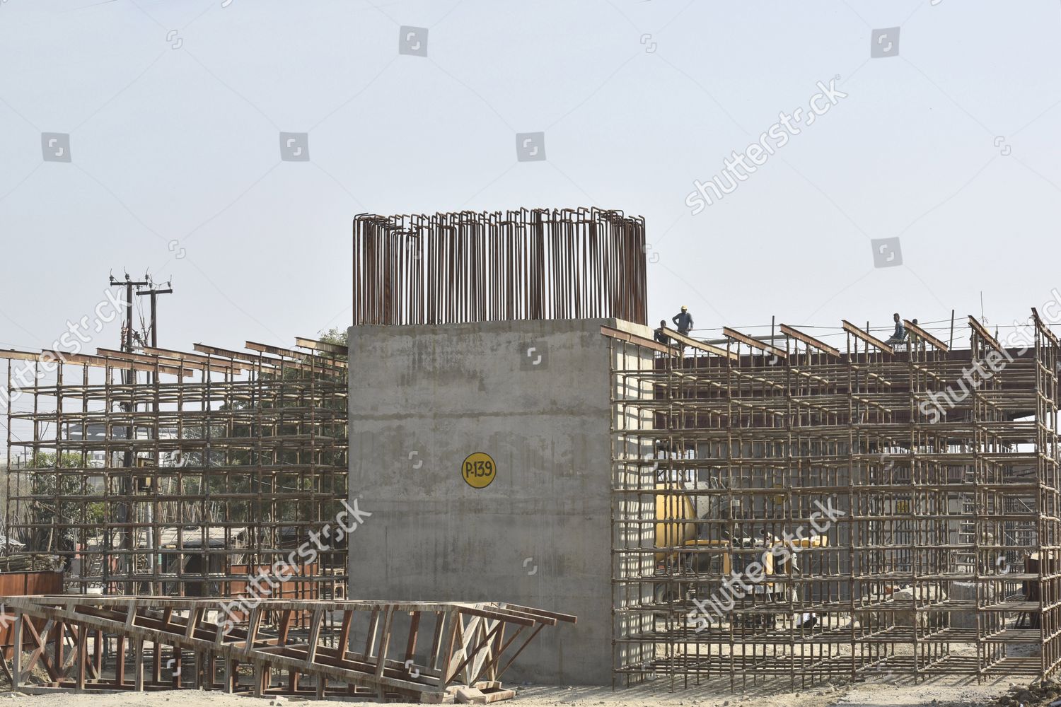 Construction Work Underway Bhangel Elevated Road Editorial Stock Photo ...