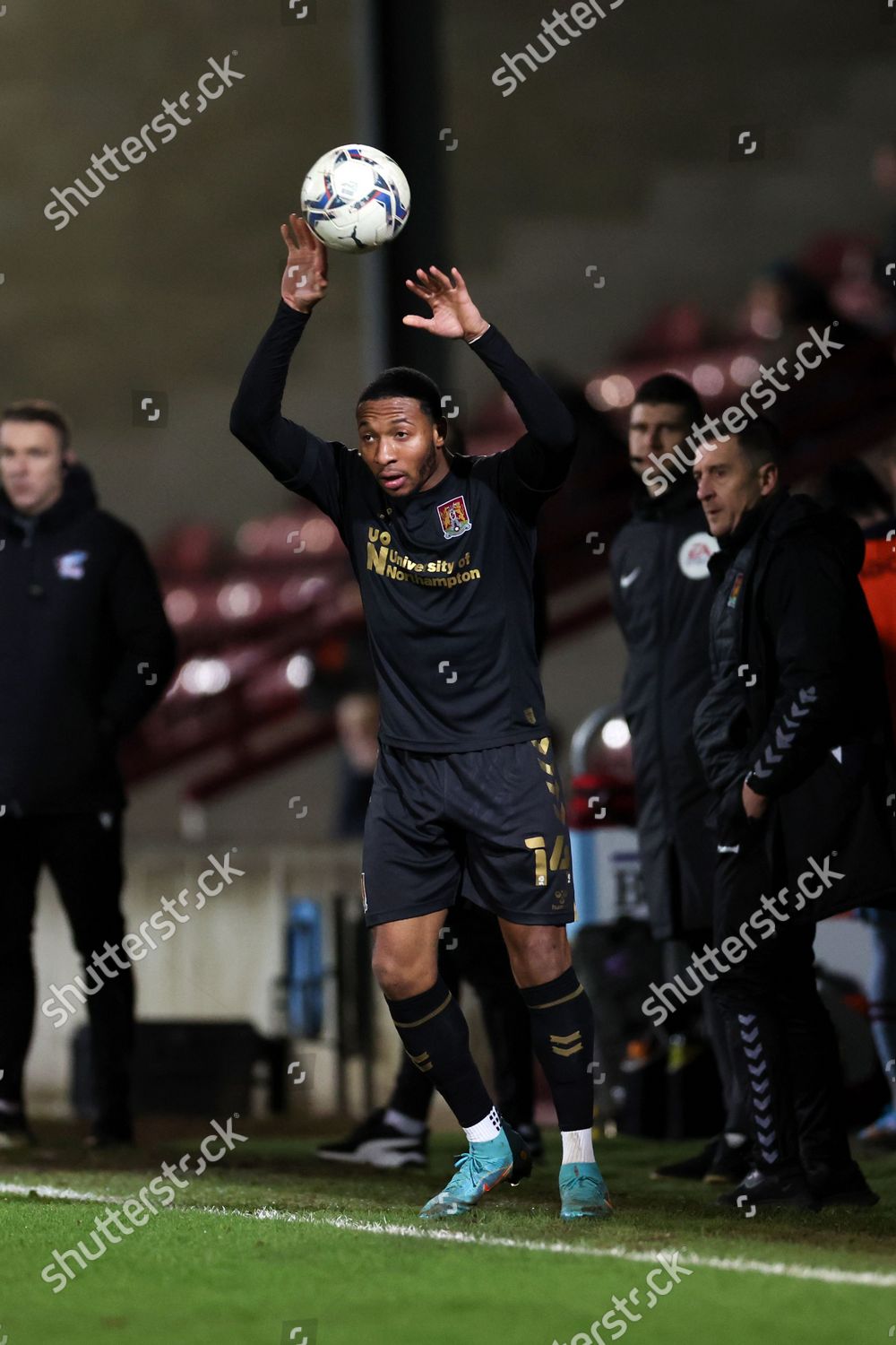 Ali Koiki Northampton Town Takes Throw Editorial Stock Photo - Stock ...