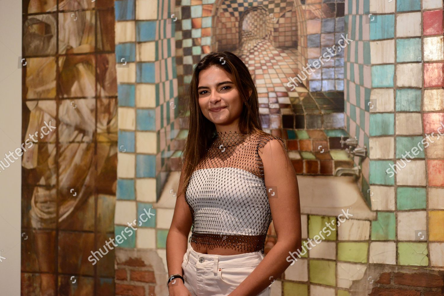 Elena Cauduro Perez Poses During Tour Editorial Stock Photo - Stock ...