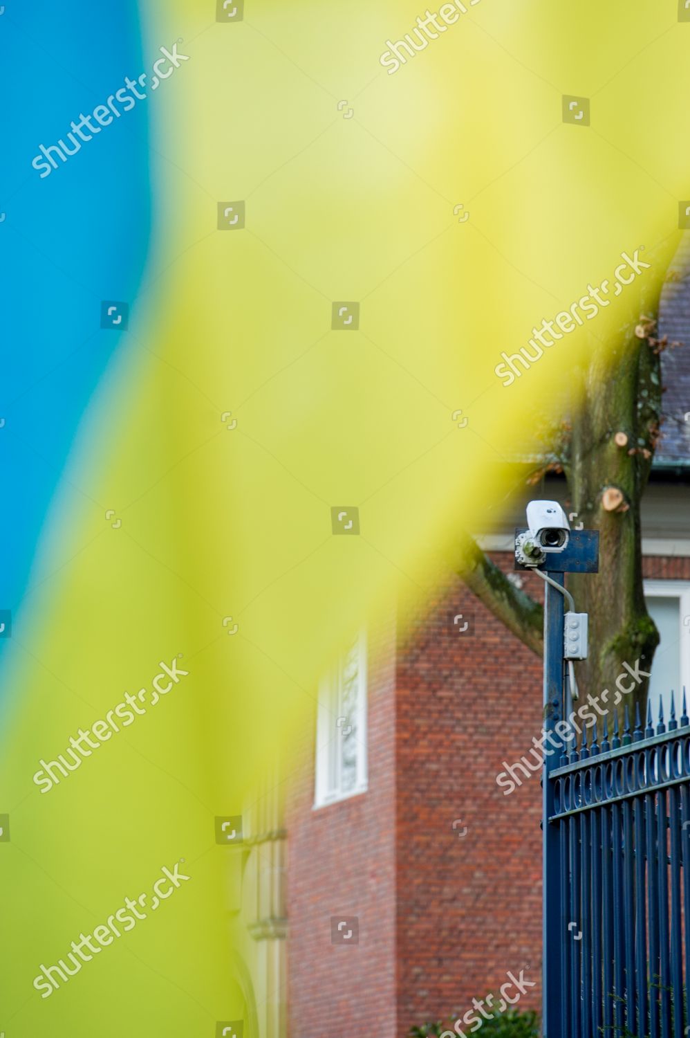 Illustration Picture Shows Surveillance Camera Embassy Editorial Stock ...