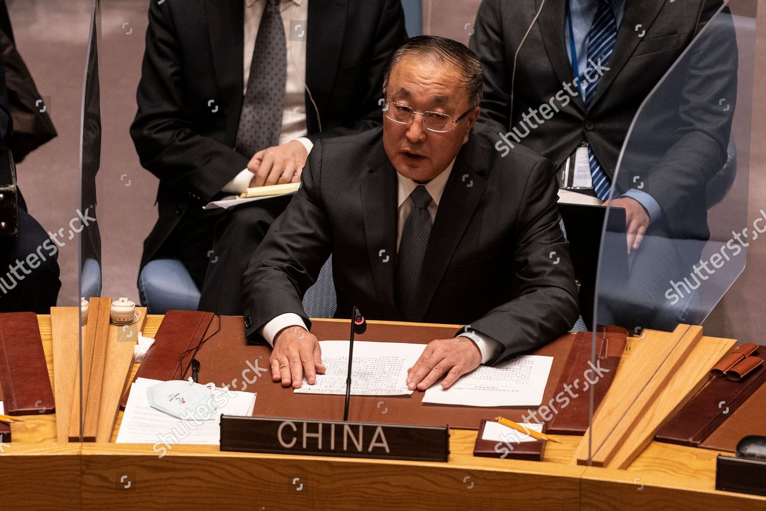 Chinese Ambassador Zhang Jun Speaks During Editorial Stock Photo ...