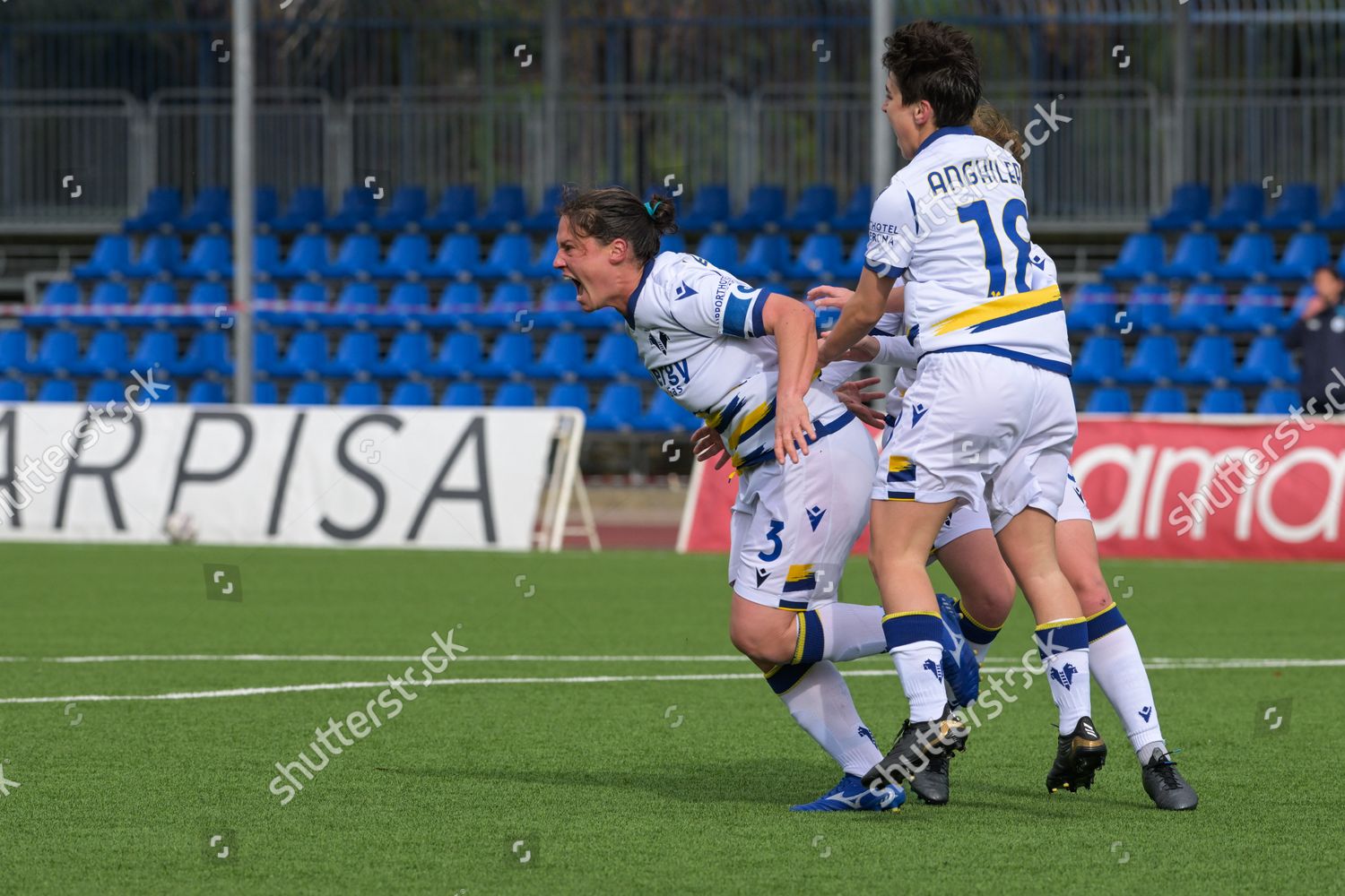 Emily Garnier 3 Napoli Femminile Celebrates Editorial Stock Photo ...
