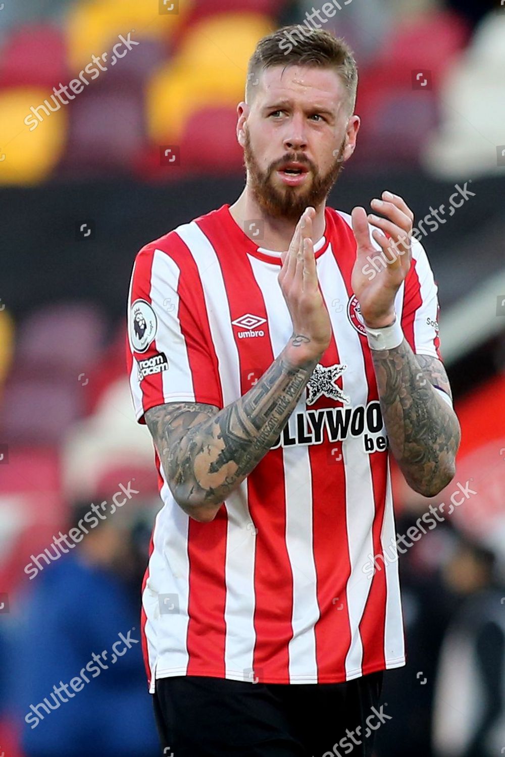 Pontus Jansson Brentford Applauds Home Fans Editorial Stock Photo - Stock Image | Shutterstock