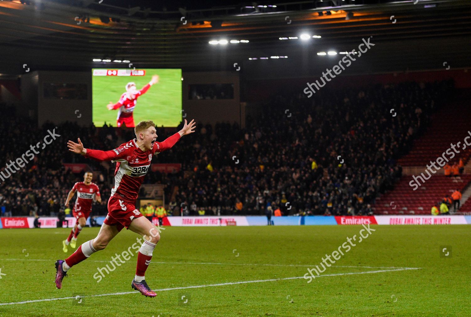 Josh Coburn Middlesbrough Celebrates Scoring Winning Editorial Stock ...