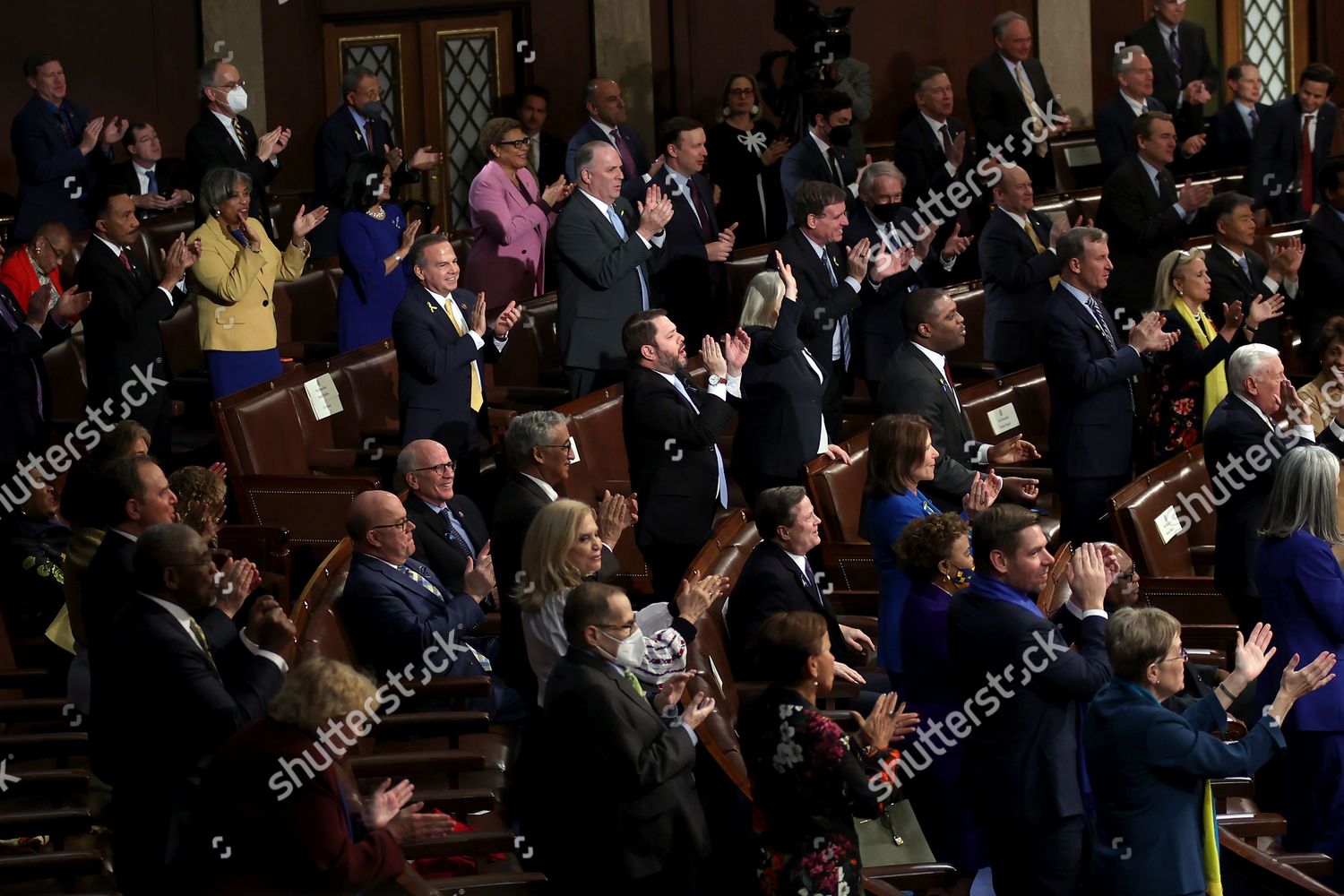 Members Congress Clap President Biden Gives Editorial Stock Photo ...