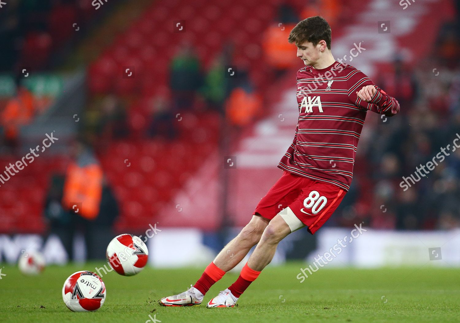 Tyler Morton Liverpool Warms Ahead Game Editorial Stock Photo - Stock ...