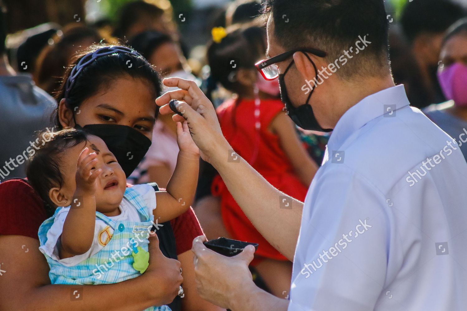 Catholic Devotees Receives Ash Forehead After Editorial Stock Photo ...