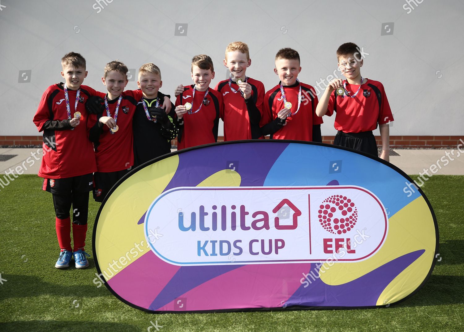 Exeter City Team Celebrates Winners Medals Editorial Stock Photo ...