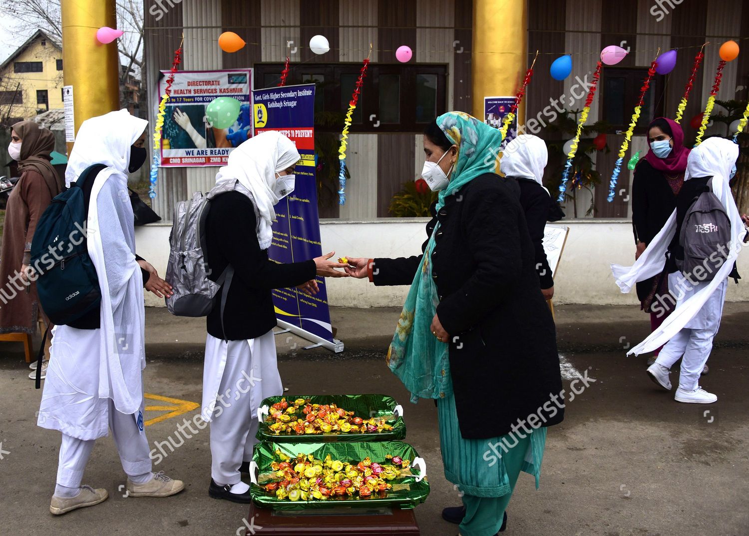 Students Being Welcomed By Receiving Sweets Editorial Stock Photo ...
