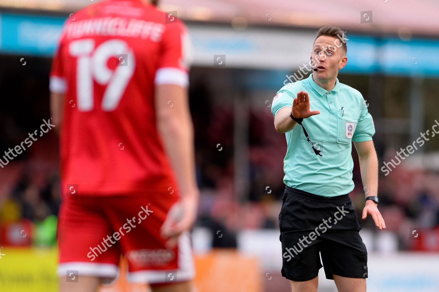 Referee James Bell Pointing Directing Signalling Editorial Stock Photo ...