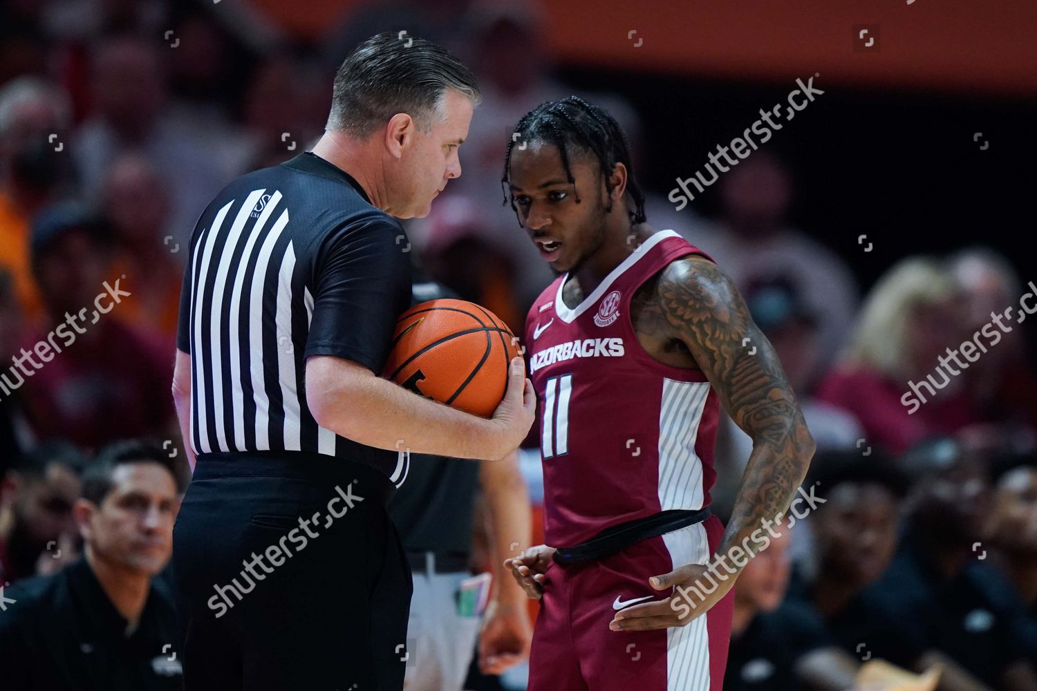 Chris Lykes 11 Arkansas Razorbacks Talks Editorial Stock Photo - Stock ...