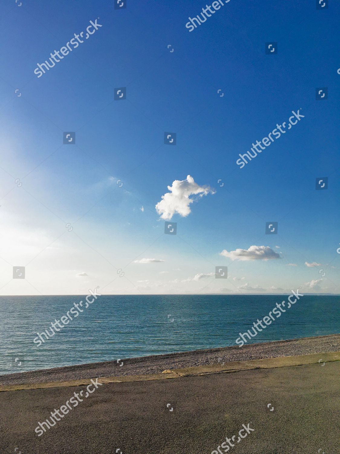 Elephantshaped Cloud Floats Over Chesil Beach Editorial Stock Photo ...