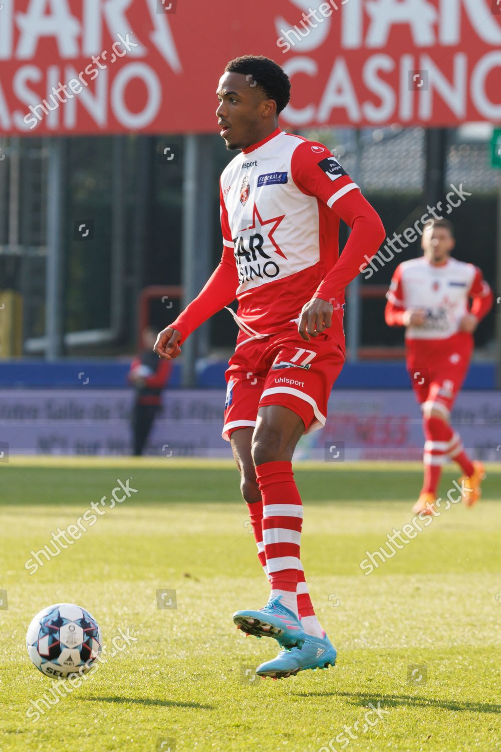 Mouscrons Eric Bocat Pictured Action During Editorial Stock Photo ...