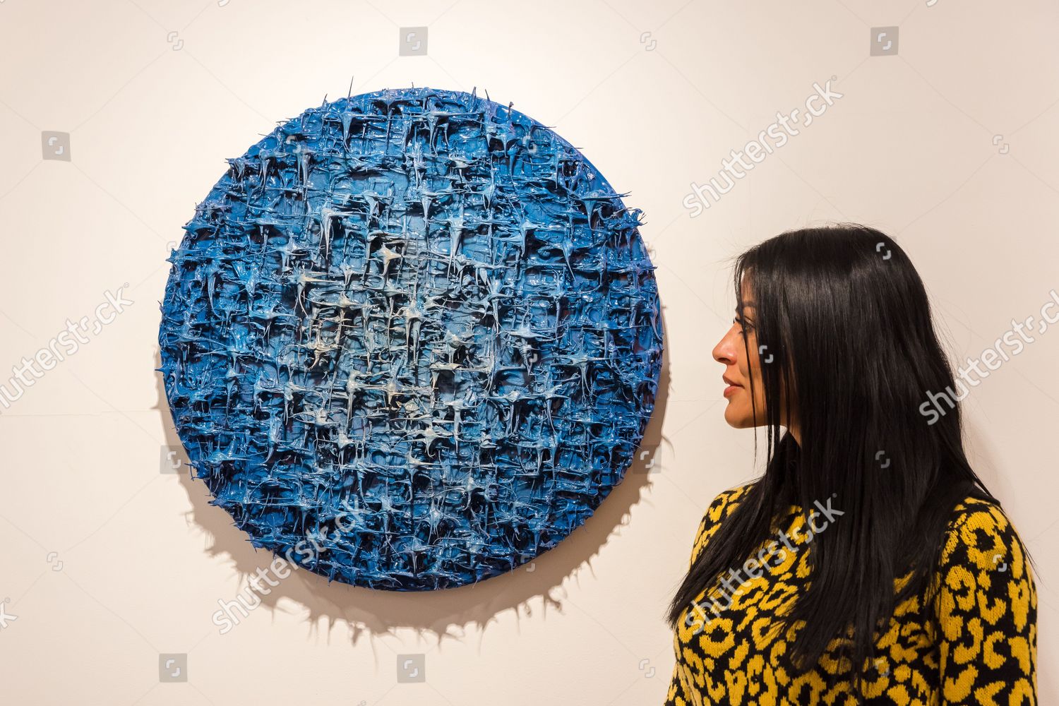 Artist Susana Anaya Poses Her Work Editorial Stock Photo - Stock Image ...