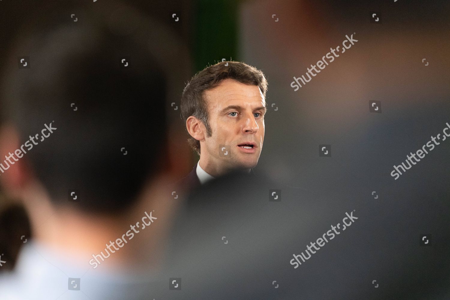 French President Emmanuel Macron French Liberal Editorial Stock Photo ...
