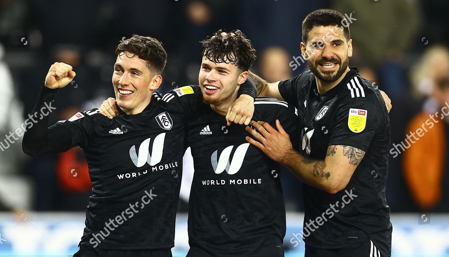 Neco Williams Fulham Celebrates Scoring Goal Editorial Stock Photo ...