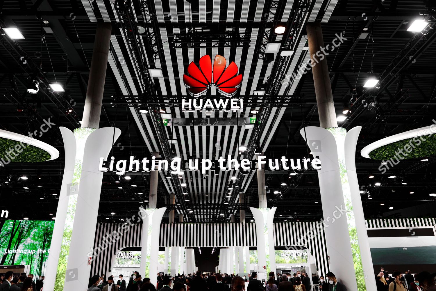 Huawei Logo Exhibited Huawei Stand During Editorial Stock Photo - Stock ...