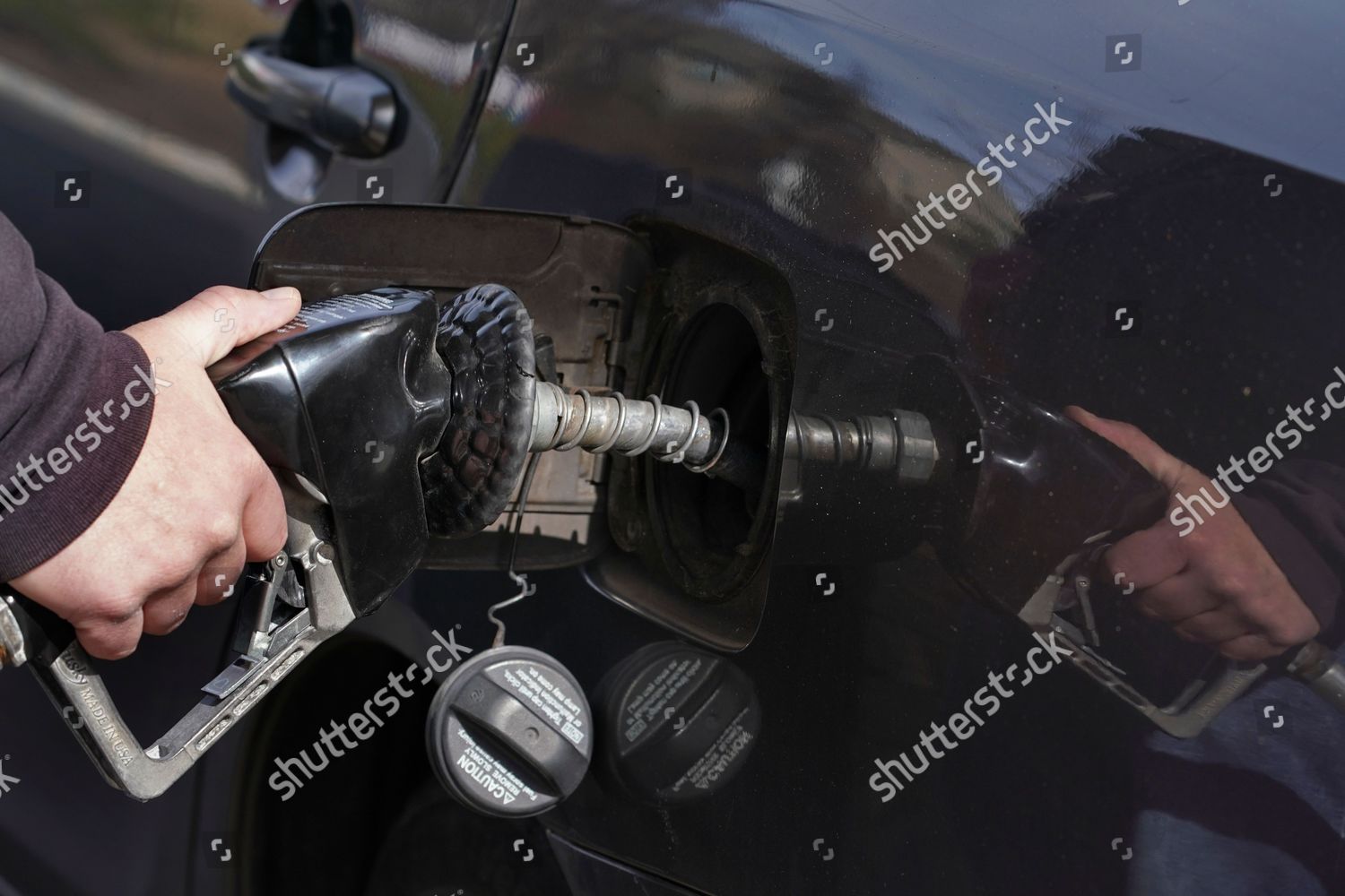 Customer Fills Their Gas Tank Shell Editorial Stock Photo - Stock Image ...