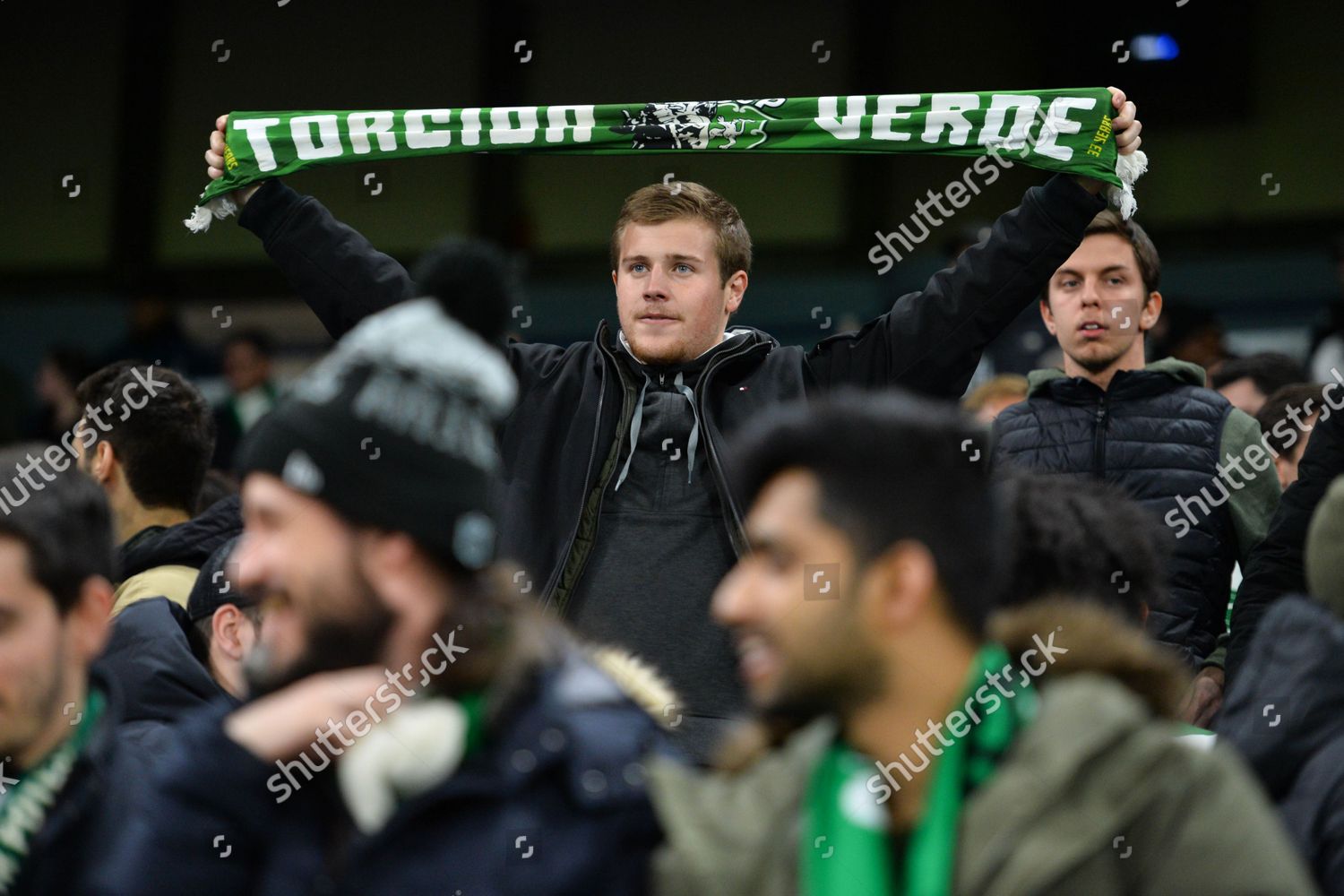 Sporting Lisbon Fans Prior Uefa Champions Editorial Stock Photo - Stock ...