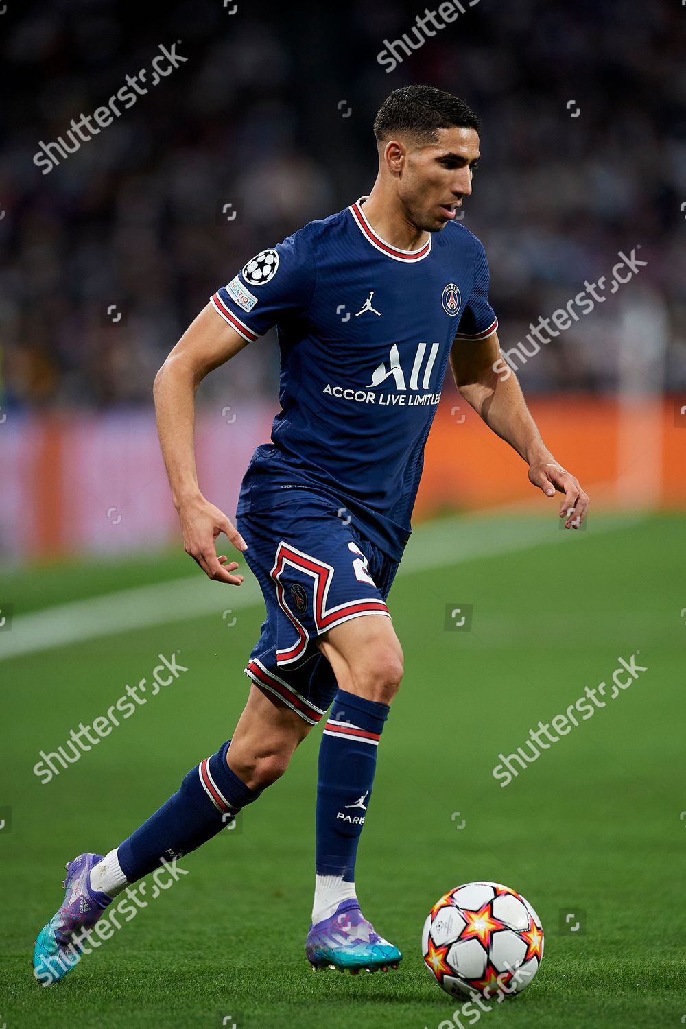Achraf Hakimi Psg Action During Uefa Editorial Stock Photo - Stock ...
