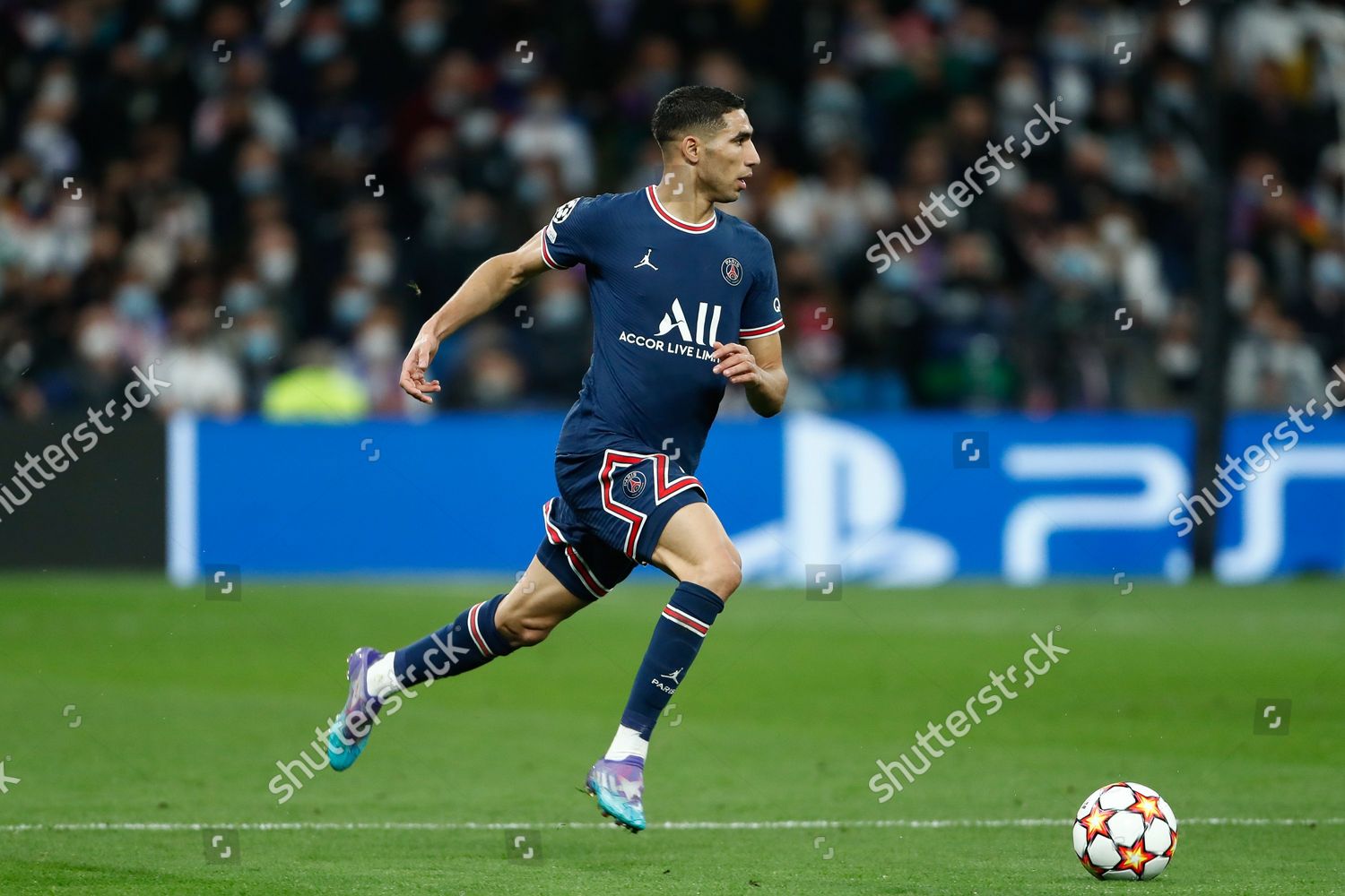 Achraf Hakimi Psg Action During Uefa Editorial Stock Photo - Stock ...