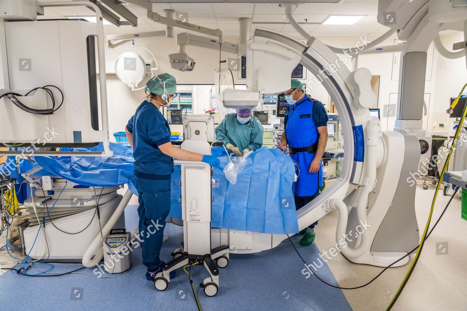 Cardiac Catheterization Performed By Pediatric Cardiologist Editorial ...