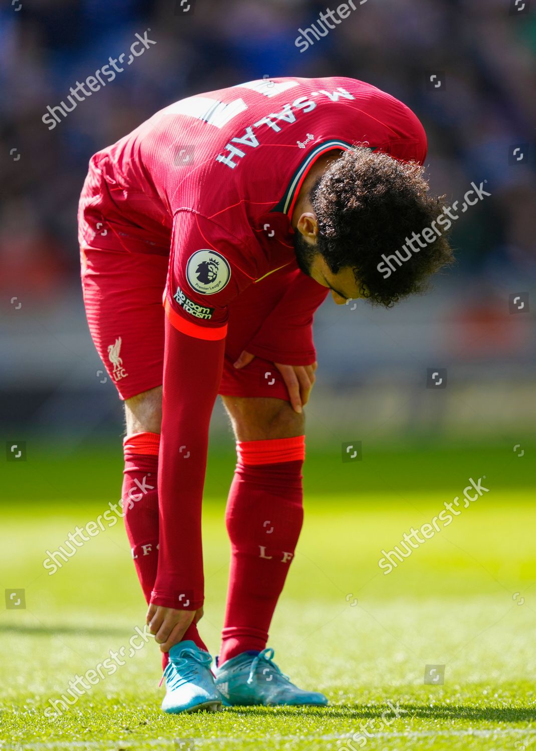 Mohamed Salah Liverpool Feels His Ankle Editorial Stock Photo - Stock ...