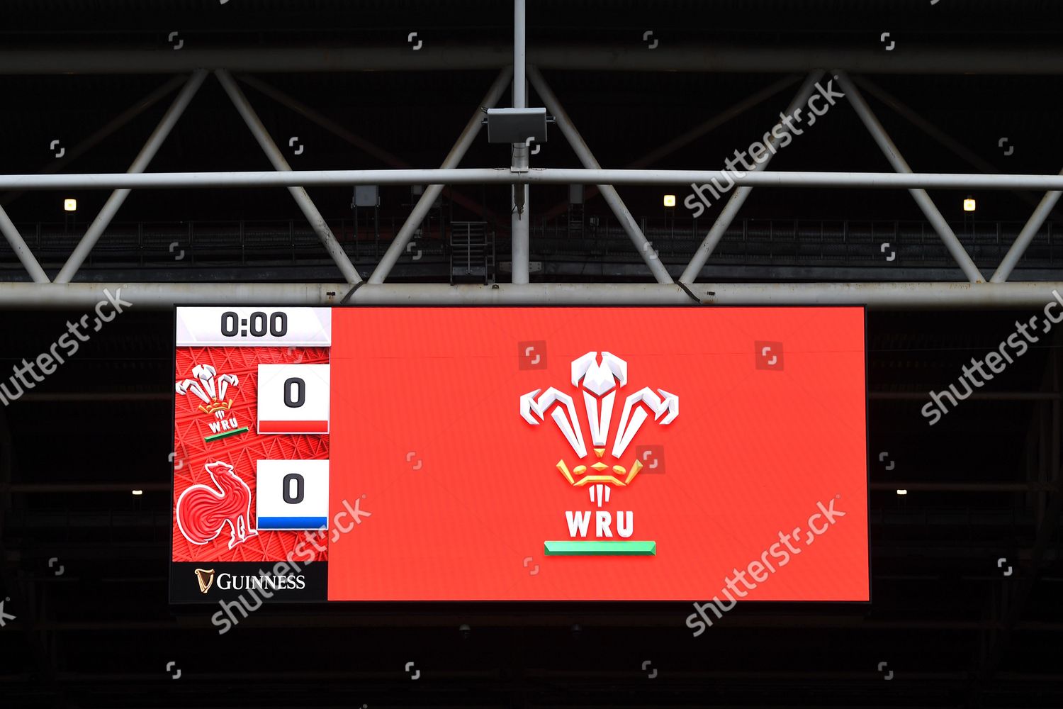 General View Big Screen Scoreboard Principality Editorial Stock Photo ...