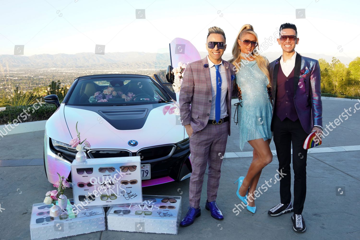 Mike Vizcarra Paris Hilton Eli Delgado Editorial Stock Photo - Stock ...