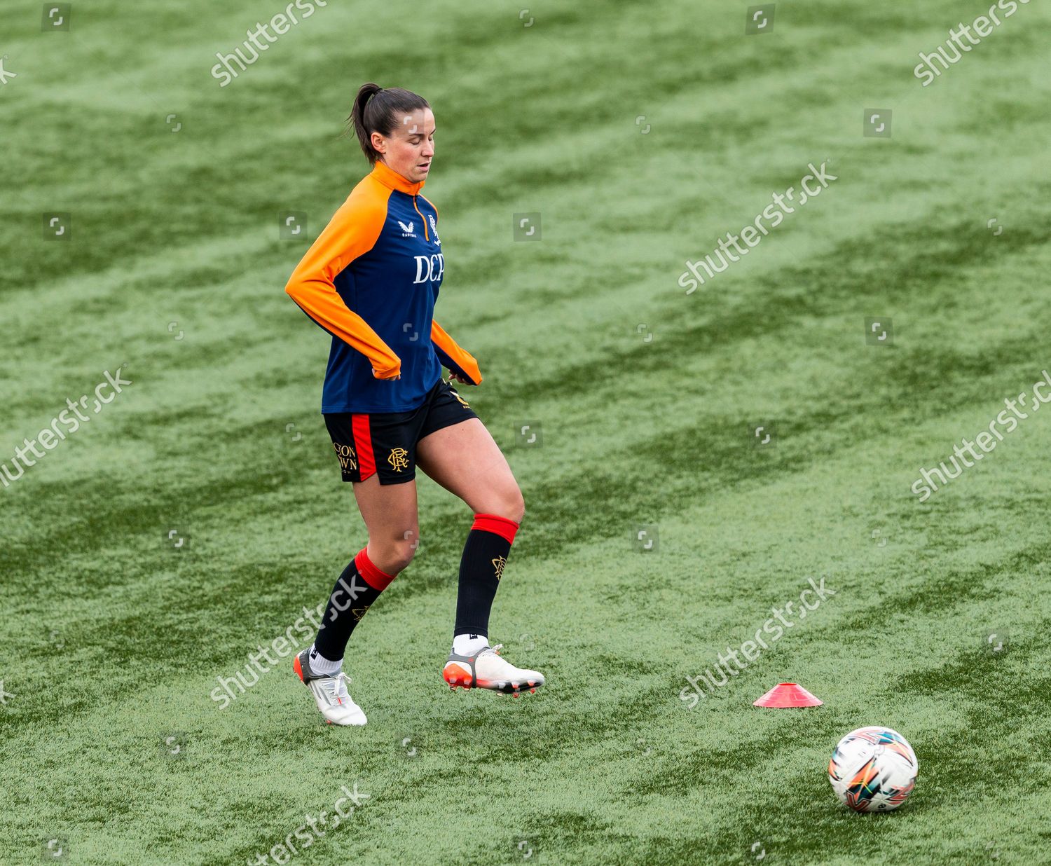 Rangers Womens Defender Demi Vance Warms Editorial Stock Photo - Stock ...