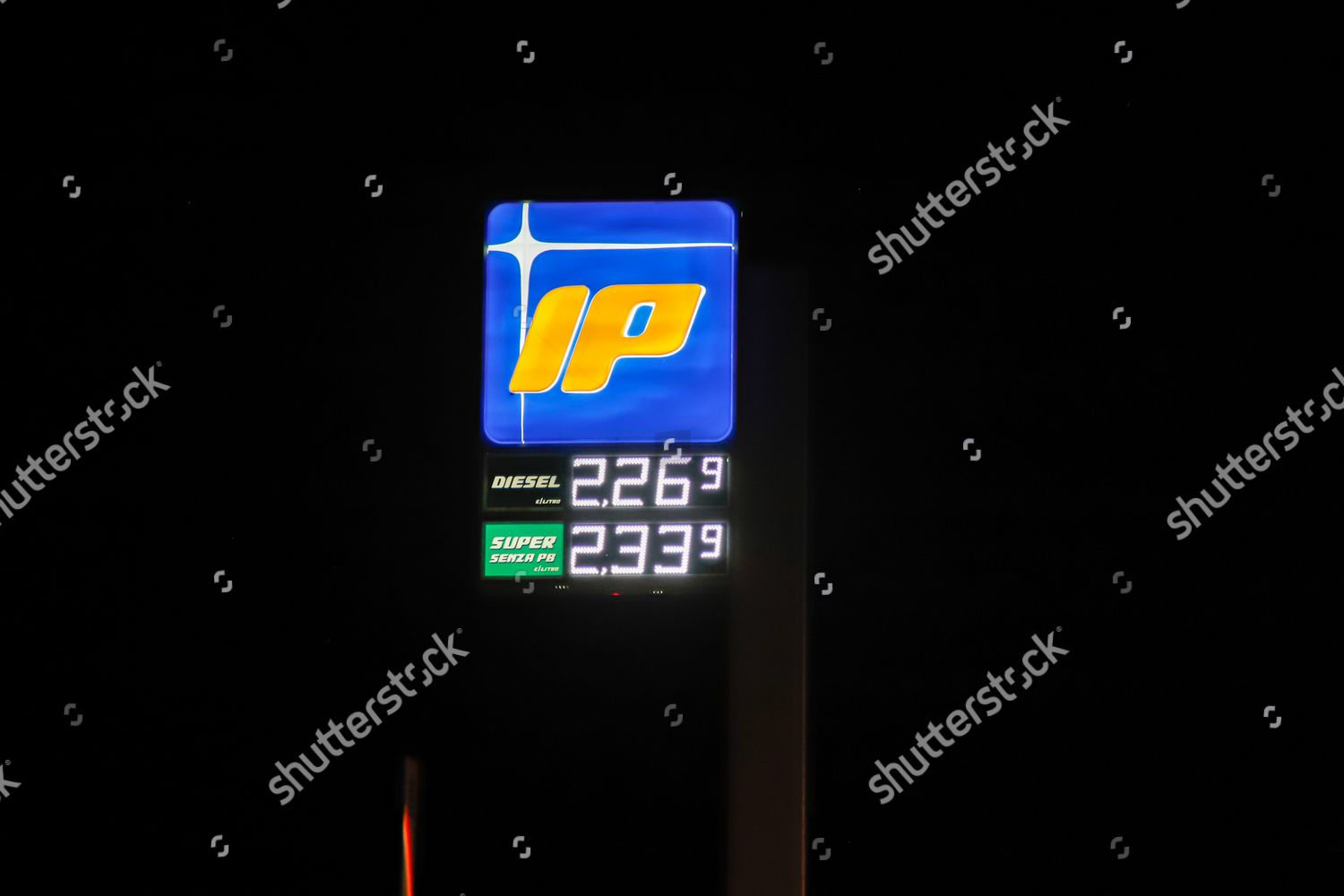 Sign Showing Fuel Prices Have Increased Editorial Stock Photo - Stock ...