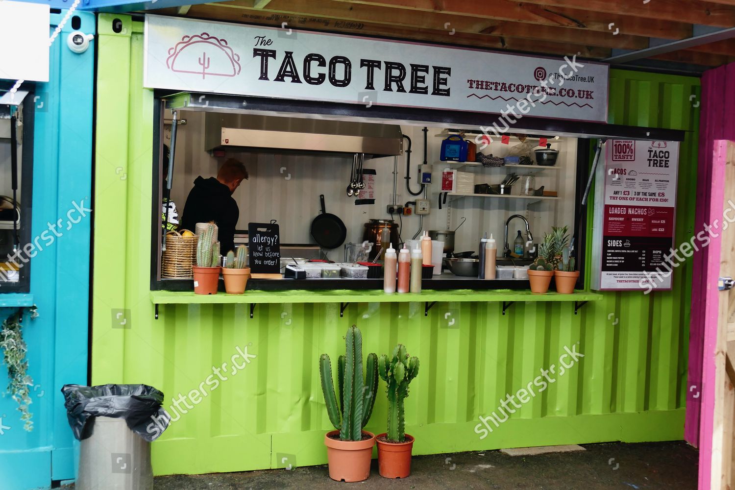 Selfcontained Food Market Made Out Shipping Editorial Stock Photo ...