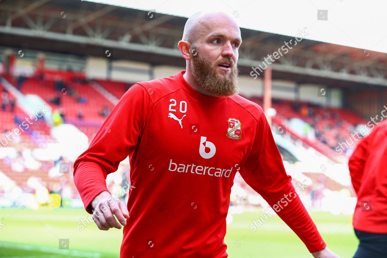 Swindon Towns Jonathan Williams Warms Before Editorial Stock Photo ...