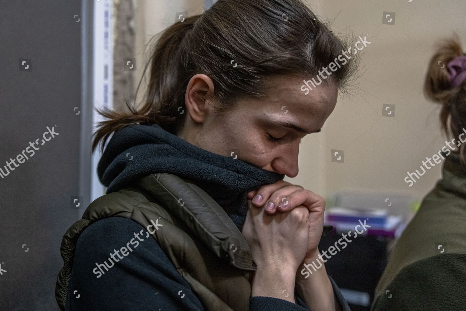 Ukrainian Combat Medic Attends Special Prayer Editorial Stock Photo ...