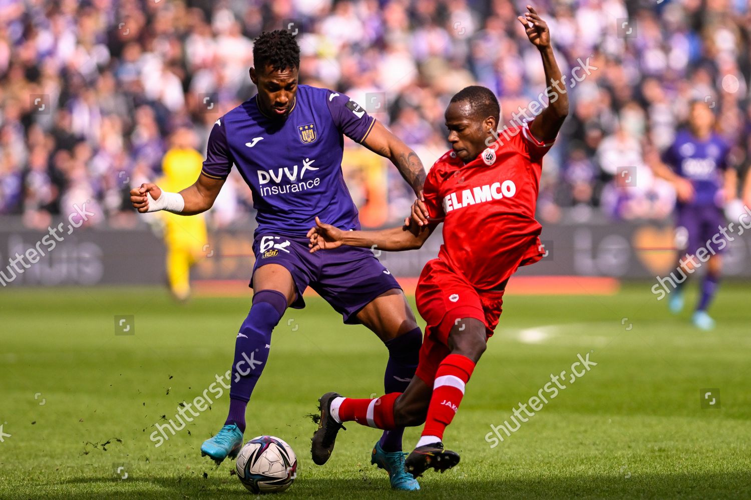 Anderlechts Amir Murillo Antwerps Alhassan Yusuf Editorial Stock Photo ...
