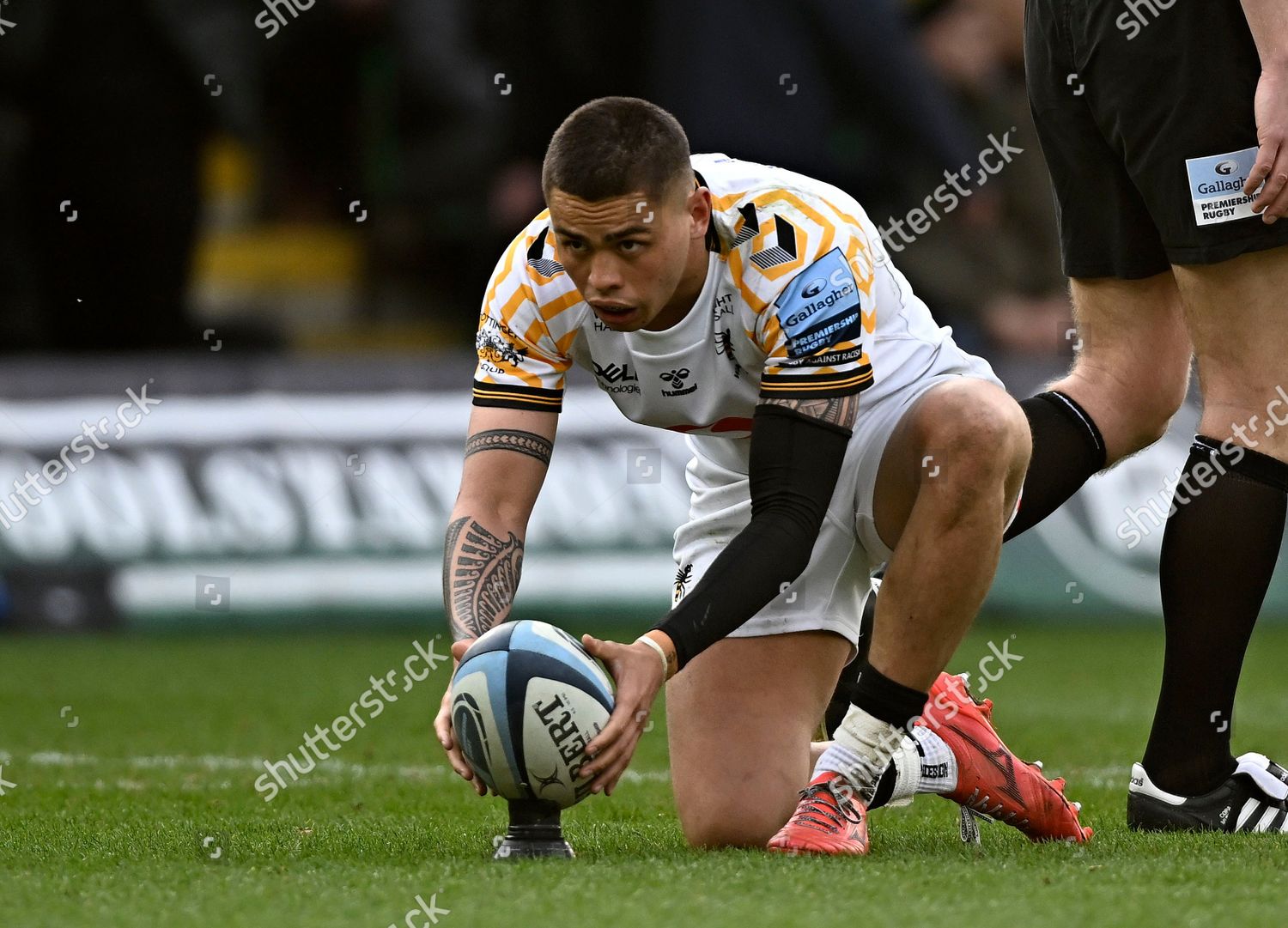 Jacob Umaga Wasps Prepares Kick During Editorial Stock Photo - Stock ...