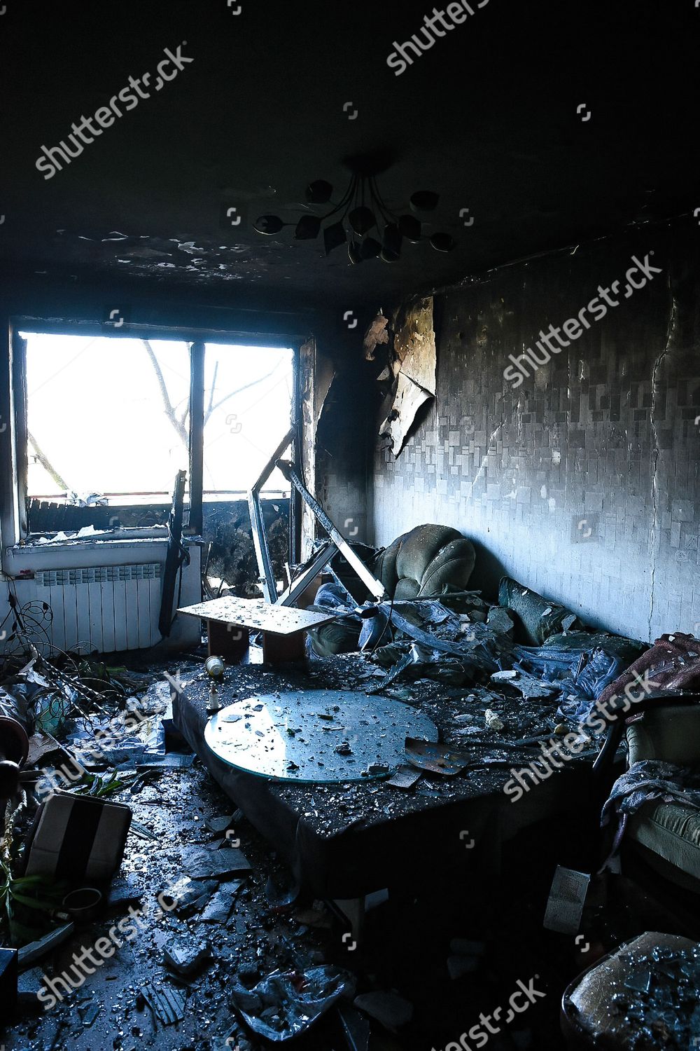 Living Room Seen Destroyed After Pieces Editorial Stock Photo - Stock ...