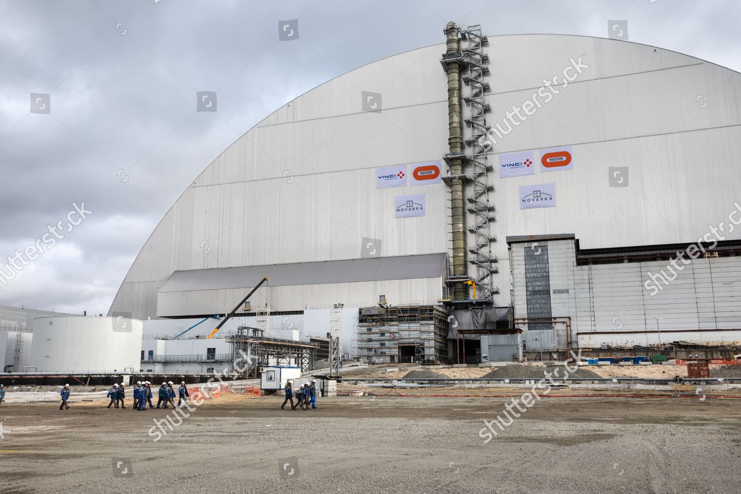 Chernobyl Reactor Number 4 Confinement Arch Editorial Stock Photo ...