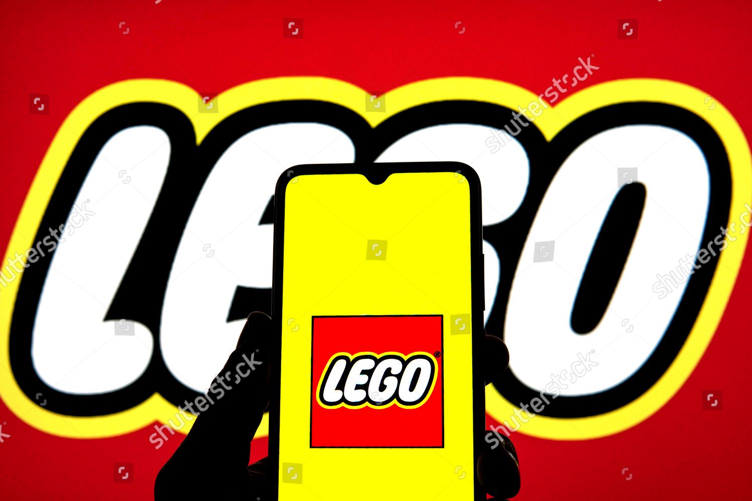 This Photo Illustration Lego Logo Seen Editorial Stock Photo - Stock ...